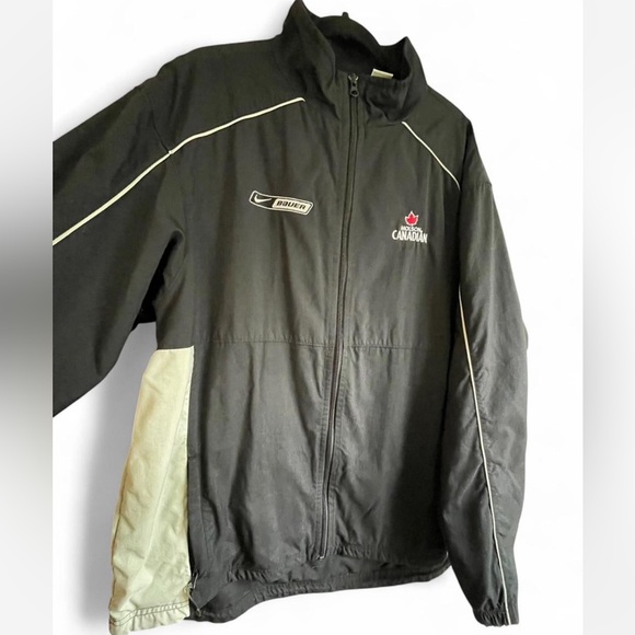 Nike | Jackets & Coats | Vintage Nike Bauer Molson Canadian Jacket Mens ...